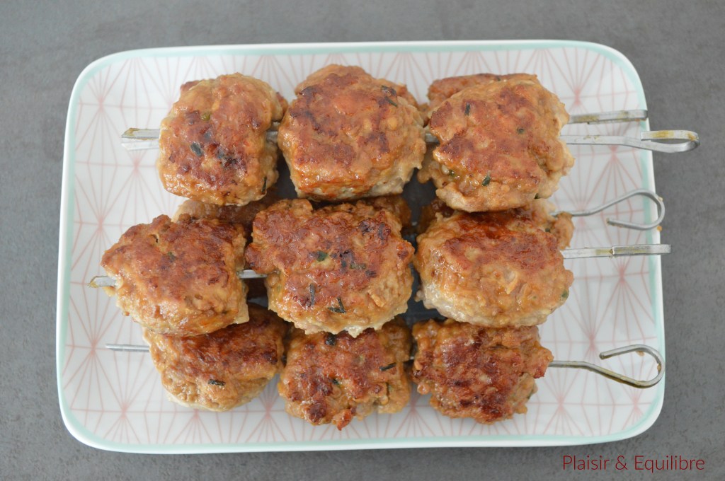 Brochettes de boulettes Tsukune | Plaisir et Equilibre